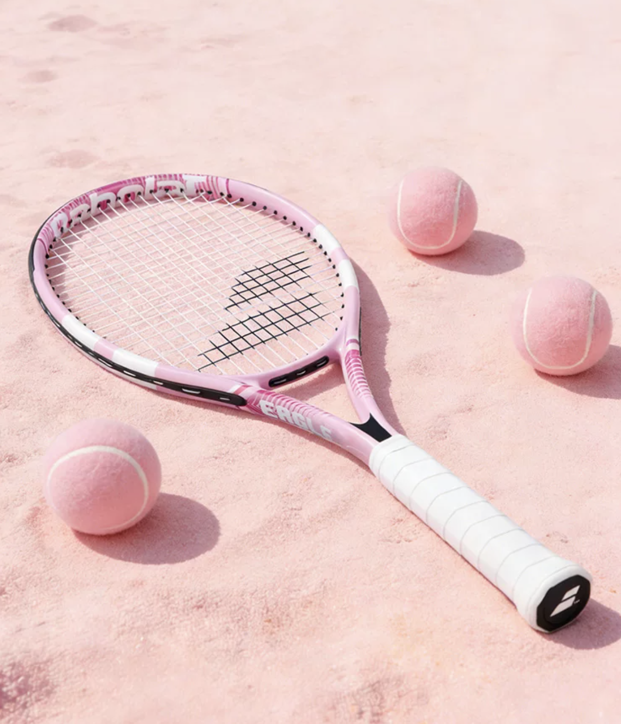 Теннисная ракетка Babolat Sakura Pink | Для начинающих, с натянутыми струнами