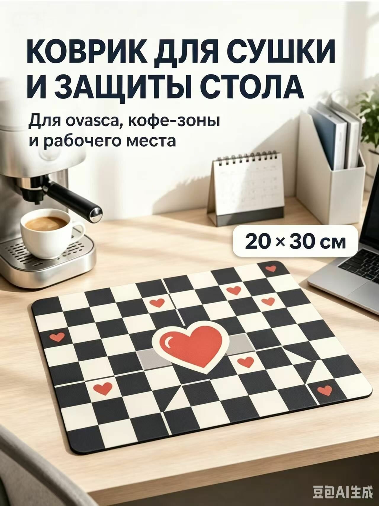 Мягкий настольный коврик из диатомовой земли, подходящий для кухни и стола, нескользящий дренаж30*20cm