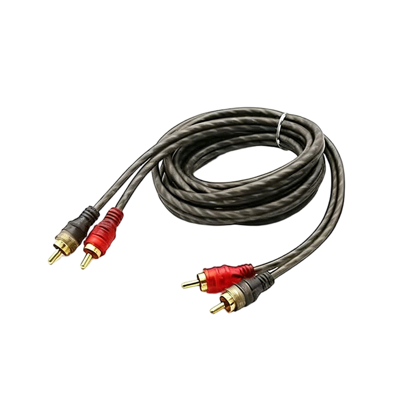 Stereo Amplifier Sound Cable 2RCA Male To Cord for