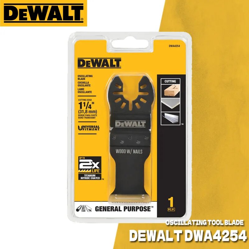DeWalt DWA4254 Лезвие HSS для качательного инструмента TiN 1.25 дюймов