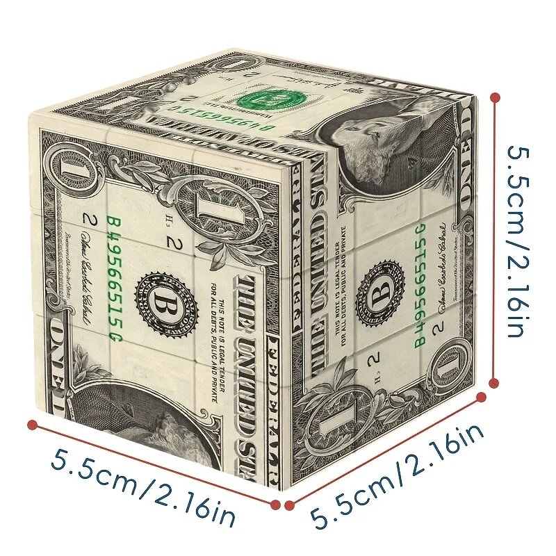 Набор кубиков ZIINA STAR Dollar Magic Cube 2x2, 3x3, 4x4 3x3-1 dollar-ZNX342