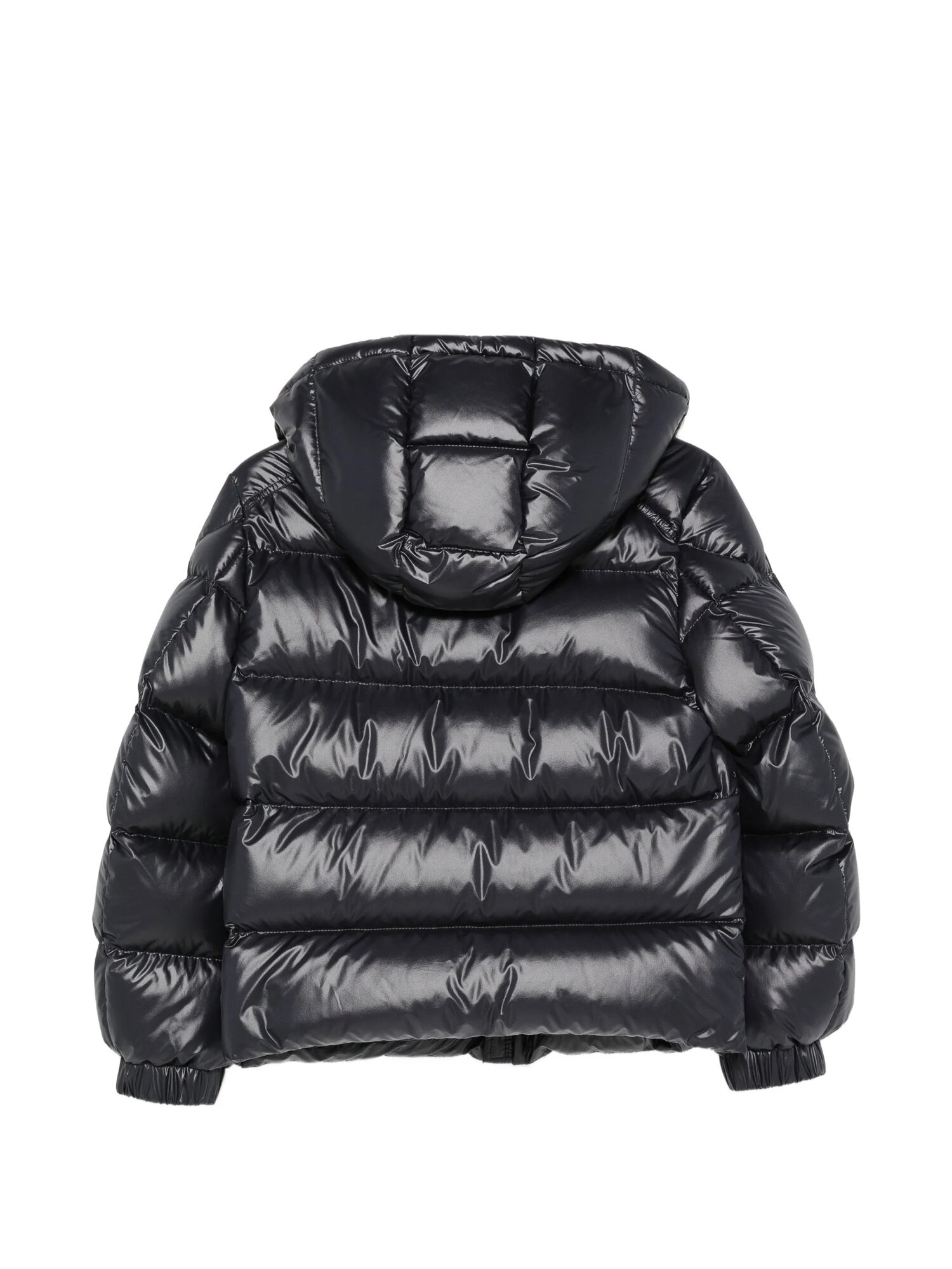 Куртка Moncler Yule hooded quilted jacket, размер 14 лет, Синий принт — фото 1