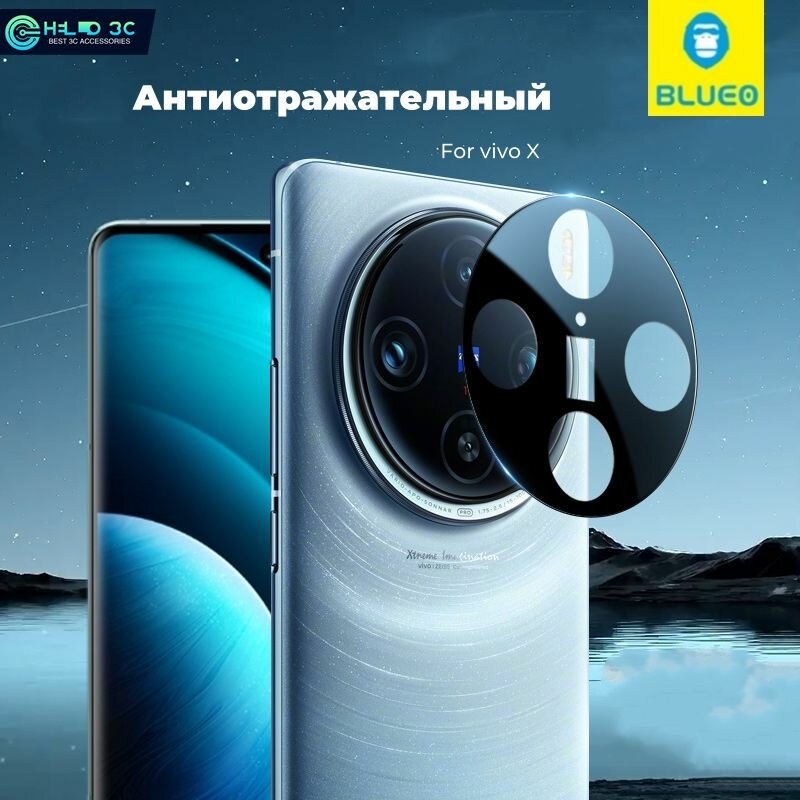 Защитное стекло для камеры BLUEO VIVO X200 Pro Высокая четкость, антиблик, снижение отражений