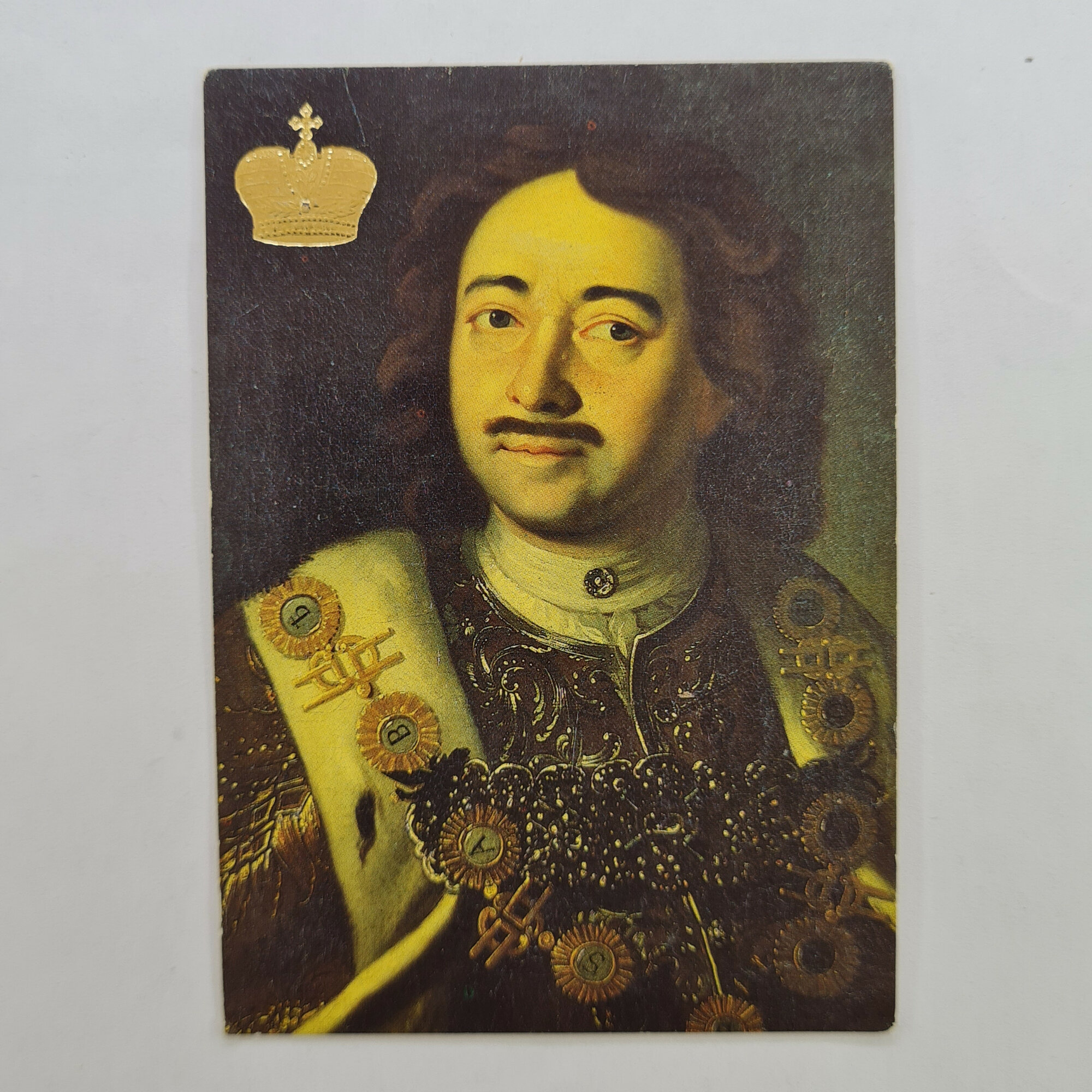 Карманный календарик 1992. Петр I, великий, портрет, история России. Календарь винтажный
