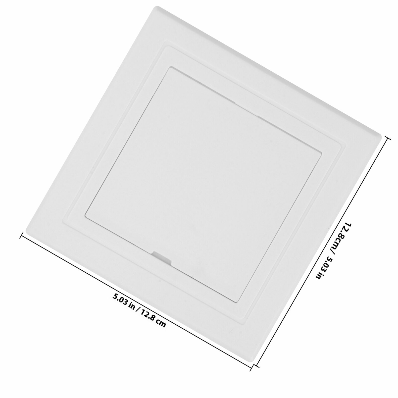 Панель Доступа Для Сухой Стены Размером 12.80X12.80X2.50Cm Белого Цвета Из Абс Материала Для Вентиляции И Трубопроводов