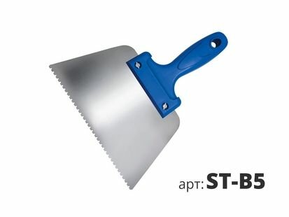 Инструмент для Нанесения Зубчатый Шпатель для Нанесения Клея Stmdecor ST-B5 18см для Напольных Покрытий.