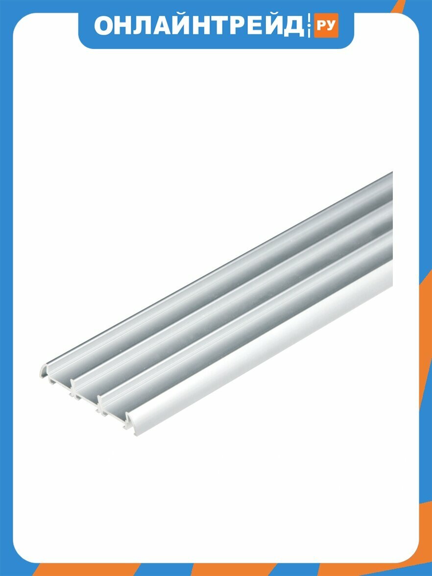 Накладной профиль для светодиодной ленты Uniel UFE-A08 SILVER 200 POLYBAG
