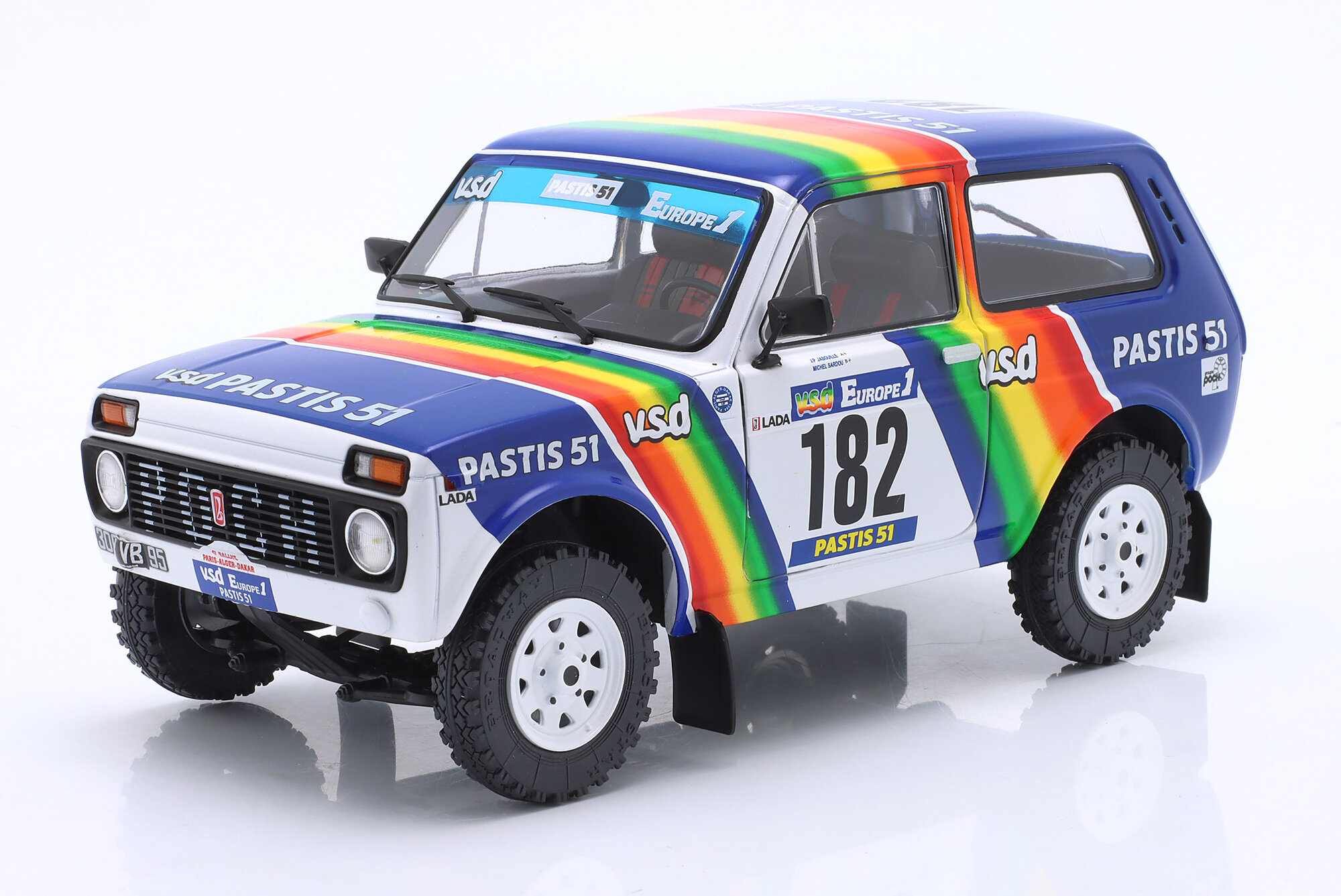 Модель коллекционная SOLIDO Волжский автомобиль lada niva no 182 rally paris-dakar 1984 / лада нива париж-даккар