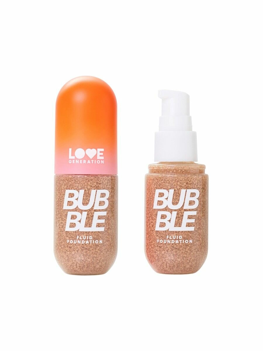 Флюид тональный для лица LOVE GENERATION BUBBLE тон 02 Caramel delight
