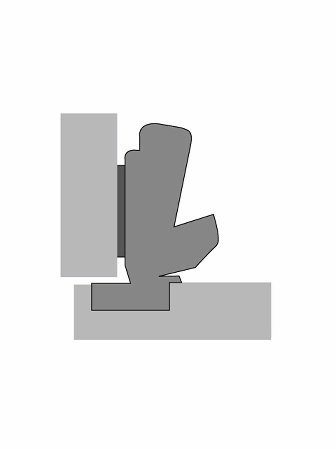 Петля Sensys 8657 угол откр. 165 гр, чашка TH42, накладная B12,5 без дов.