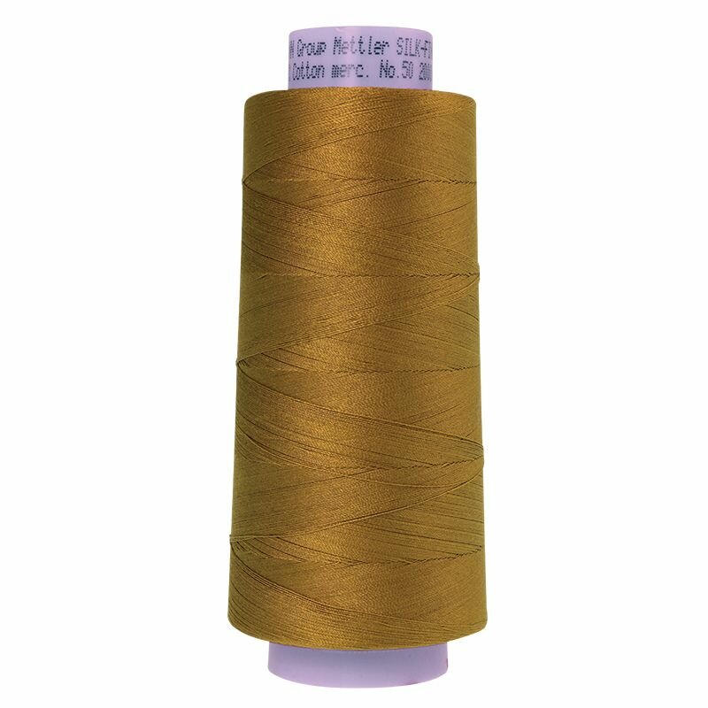 Нить для машинного квилтинга METTLER "Silk Finish", Cotton 50, 1829 м, цвет 3514, Bronze Brown