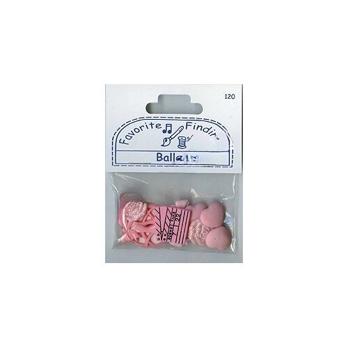 Пуговицы BLUMENTHAL LANSING "Favorite Findings", Балет, розовые, 8 шт