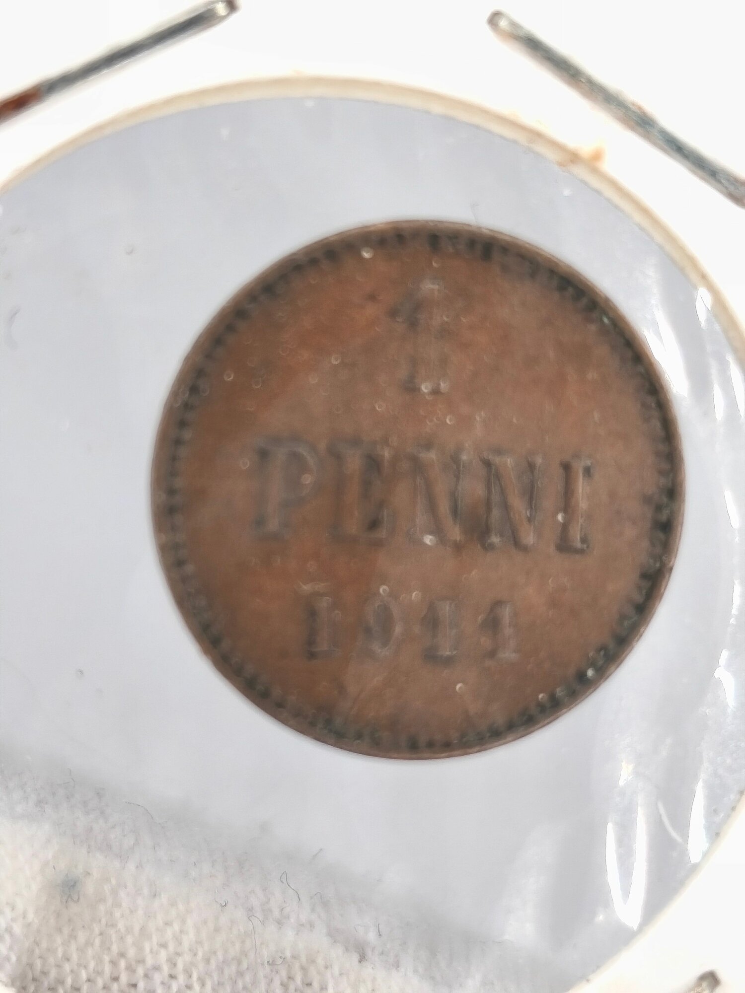 Российская Империя. Финляндия 1911. 1 пенни. AU
