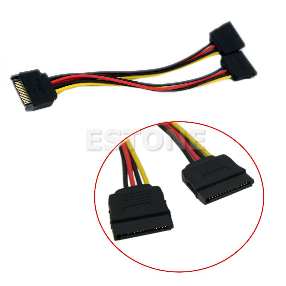Переходник-разветвитель 15Pin на 2xSATA 15Pin