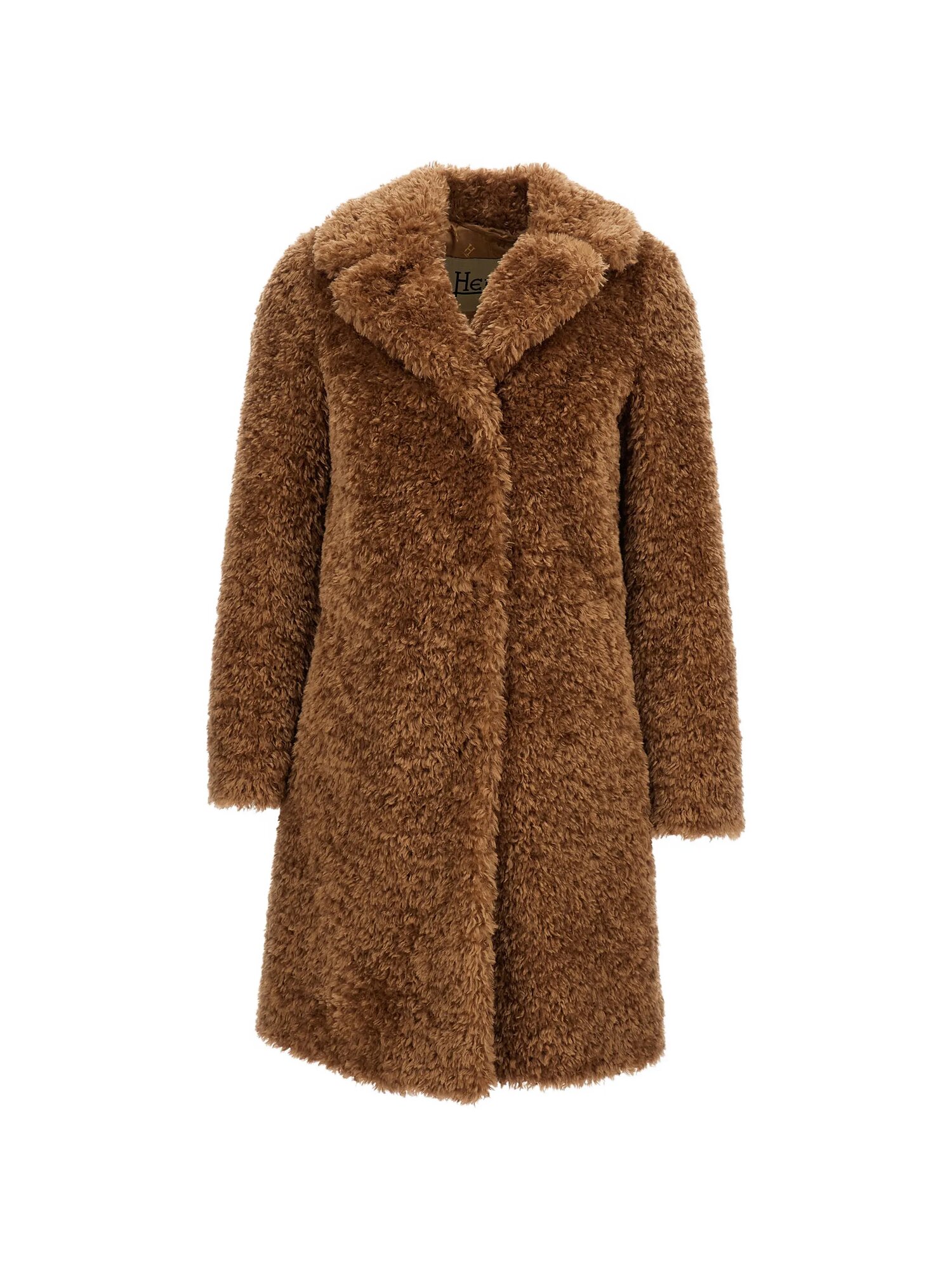Пальто Herno Faux-fur lapel-collar coat