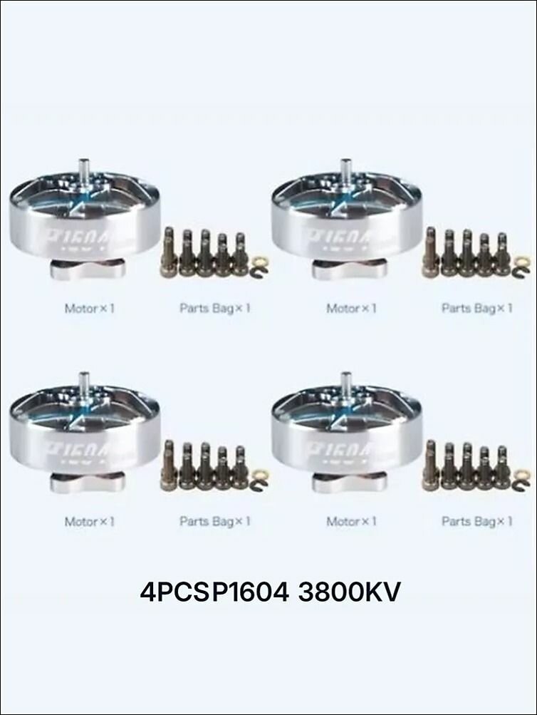 Бесщеточные двигатели KV2850 и KV3800, для радиоуправляемых моделей, 4 шт, красный