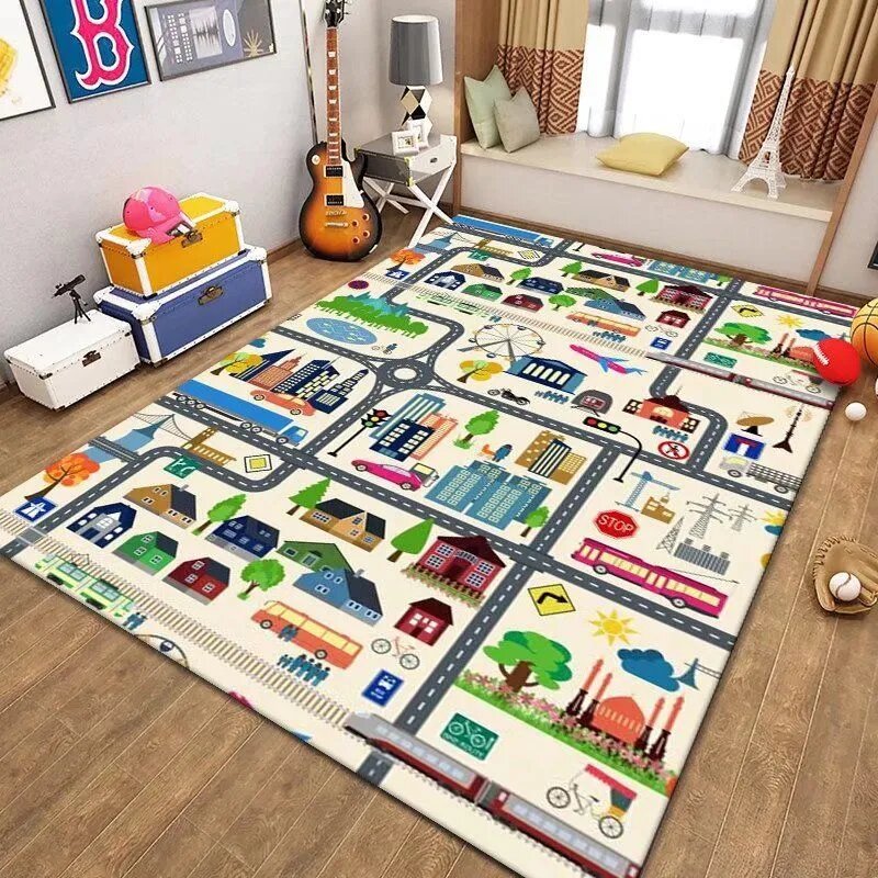 Коврик 60x90 см квадрат малиновый