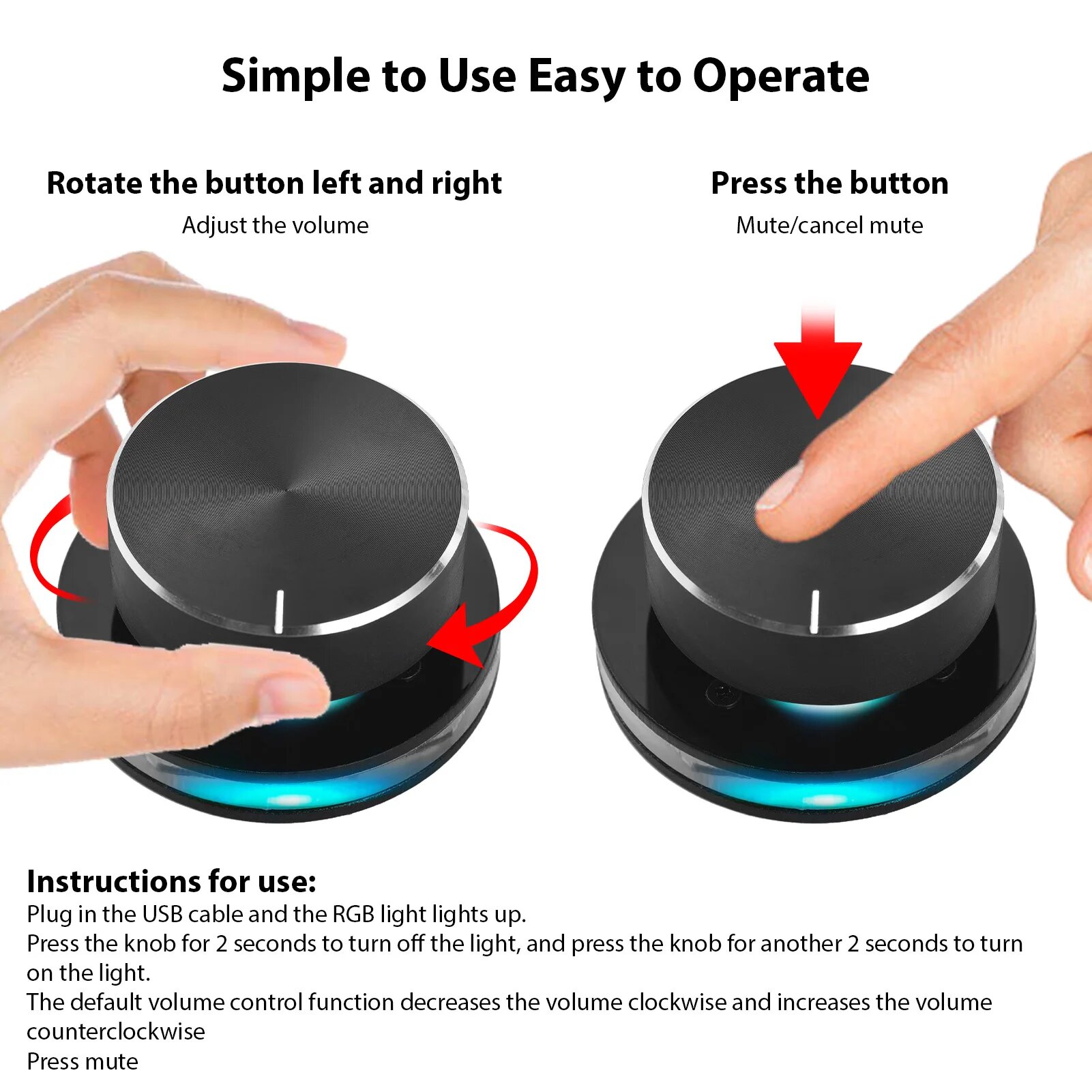 KOKKO Volume Control Knob USB регулятор громкости — фото 1