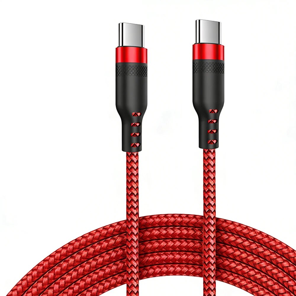 Кабель USB Type-C на Type-C длиной 1м, 2м, 3м, 5м, 8м для iPhone 15, 16, 17 Красный, 3 м, Красный