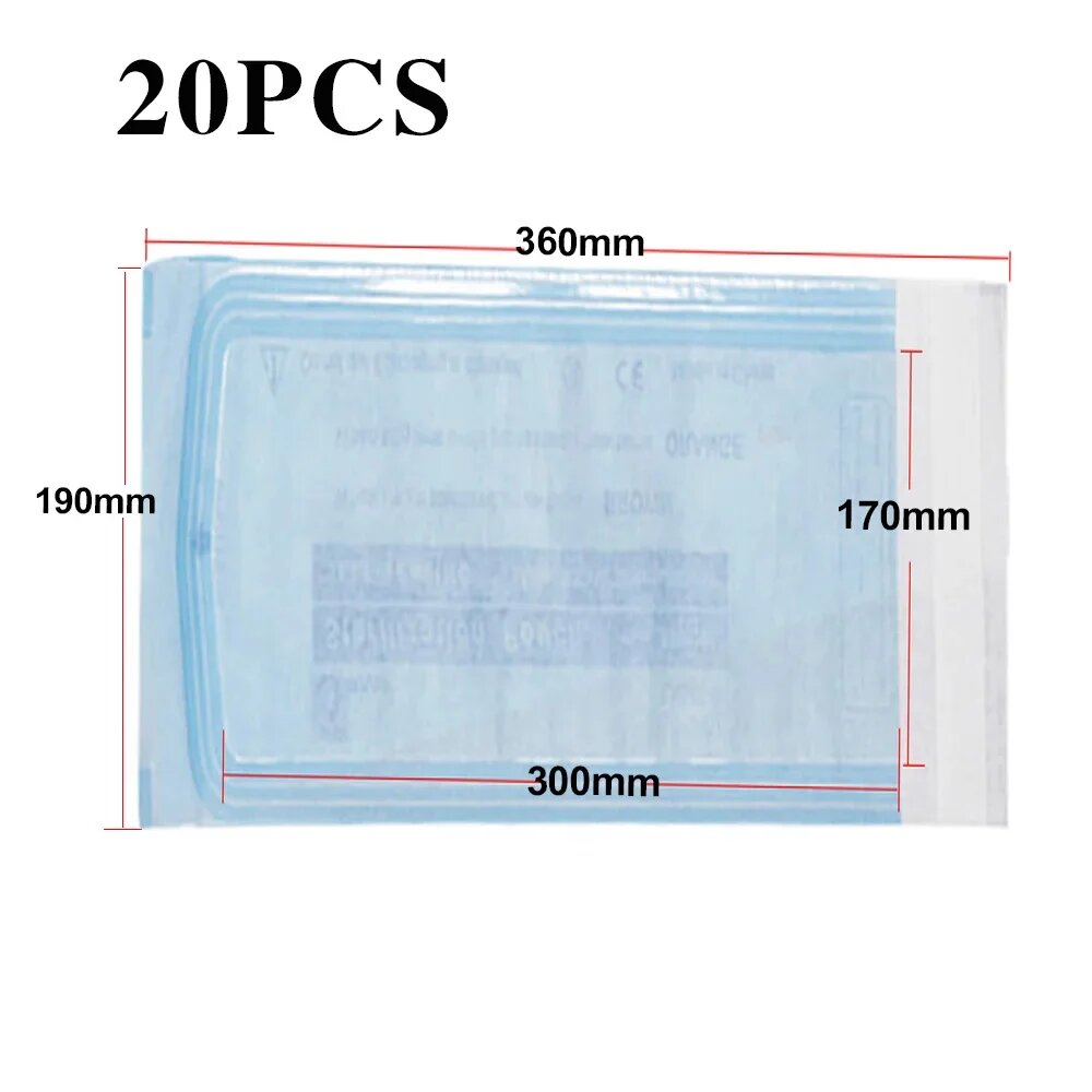 Одноразовые пакеты для стерилизации 10/20/50 шт. 20PCS 4XL 190X360mm