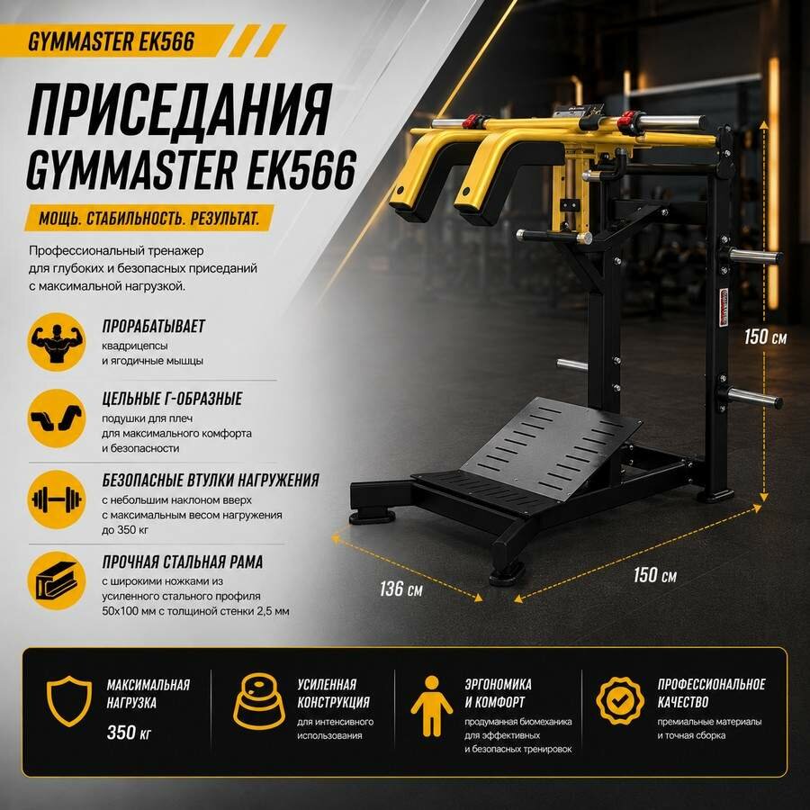 Приседания Gymmaster EK566