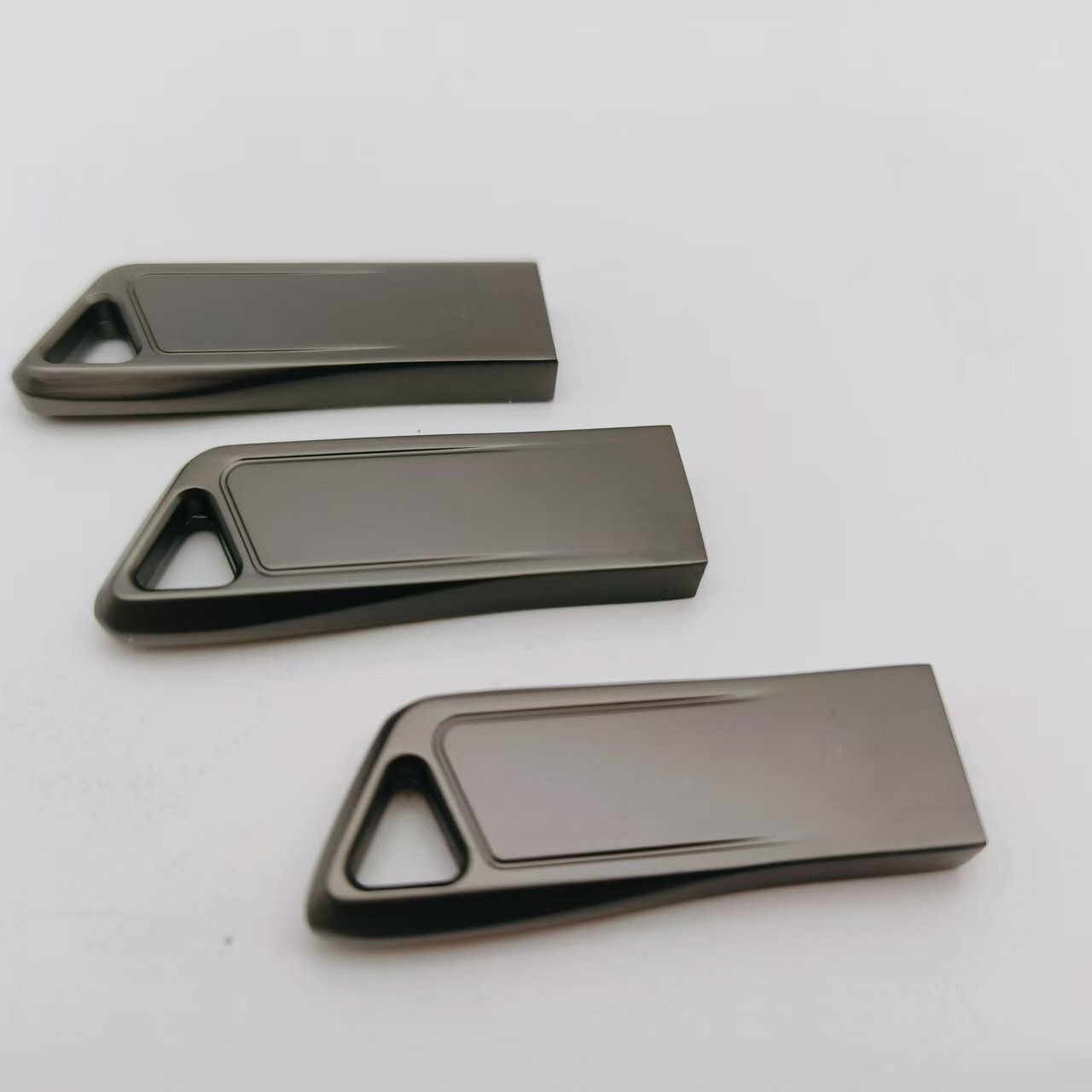 USB 3.0 Высокоскоростной флеш-накопитель для компьютера и телефона, 128 ГБ, серебристый, компактный дизайн для офиса и