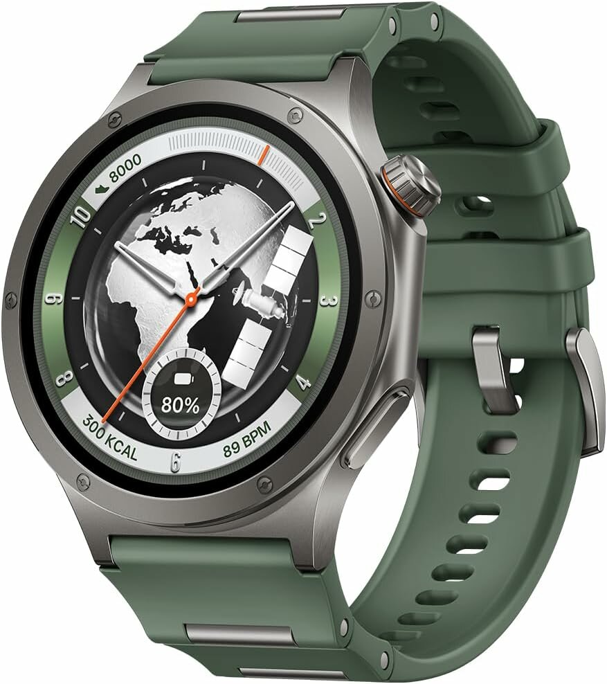 Умные часы OnePlus Watch 4 47 мм (2026, OPWWE261) Зеленый | Evergreen Titanium