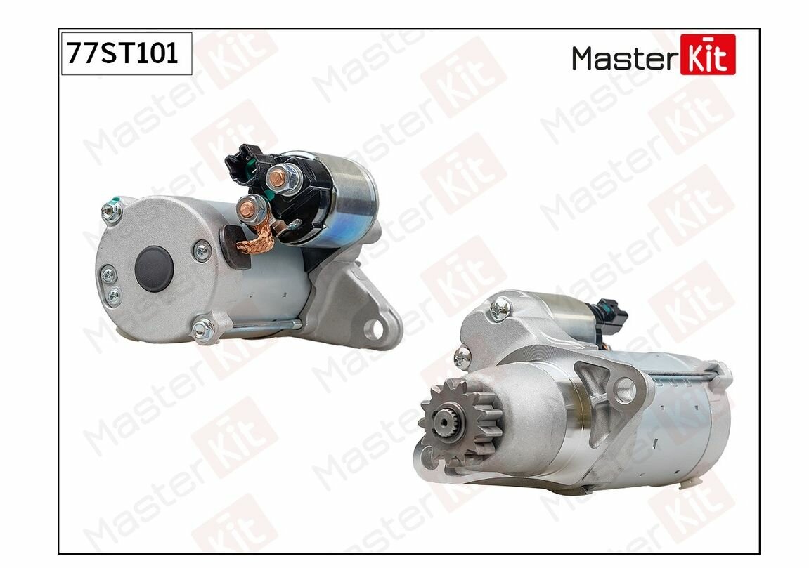 Стартер для TOYOTA CAMRY 2001 2011, AVENSIS T25, TOYOTA RAV 4 III/IV (1,6кВт), MasterKit 77ST101