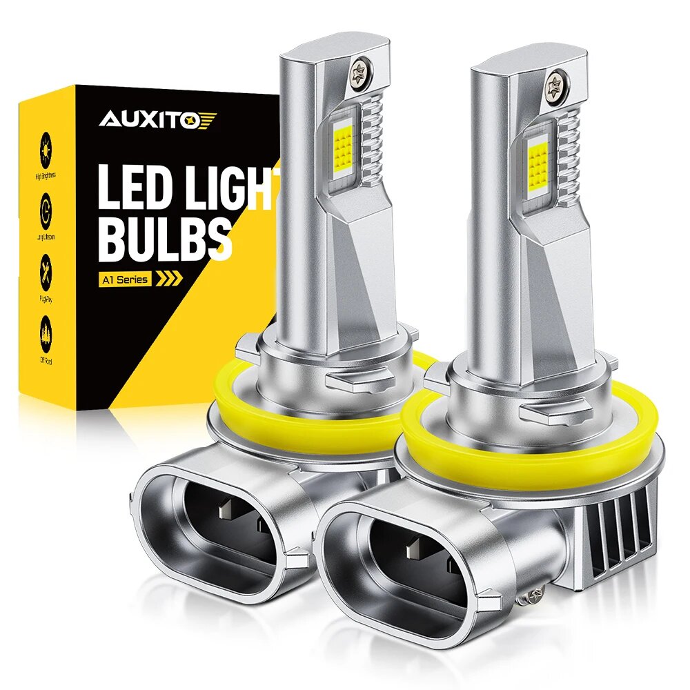 AUXITO 2 шт. H8 H11 LED-фары CANBUS H9 H16JP 9005 HB3 9006 HB4, беспроводные автомобильные 9006/HB4