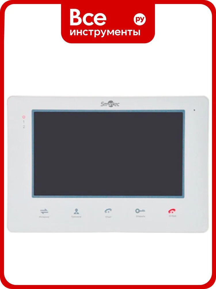 Видеодомофон Smartec ST-MS207M-WT, сенсорный экран, 7 дюймов, 130 градусов