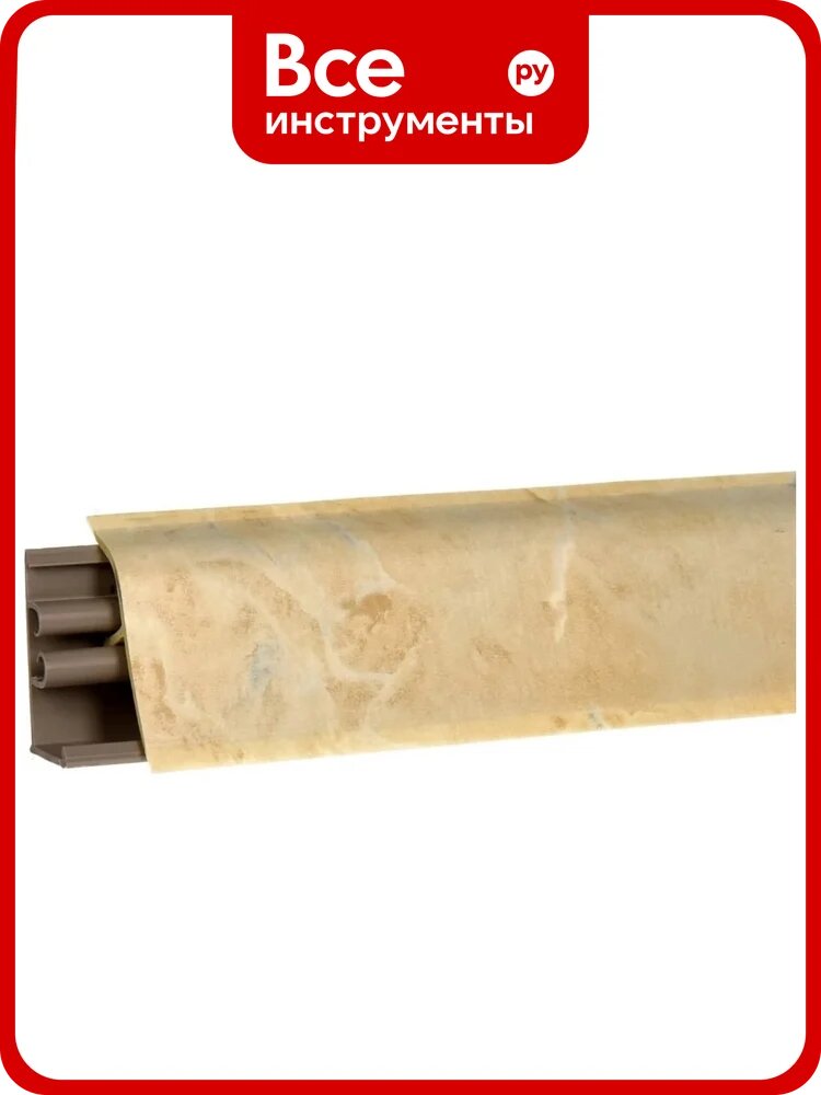 Плинтус для столешницы KORNER LB-381-6185 оникс бежевый, 3,0 м, ПВХ 20-381-0-6185
