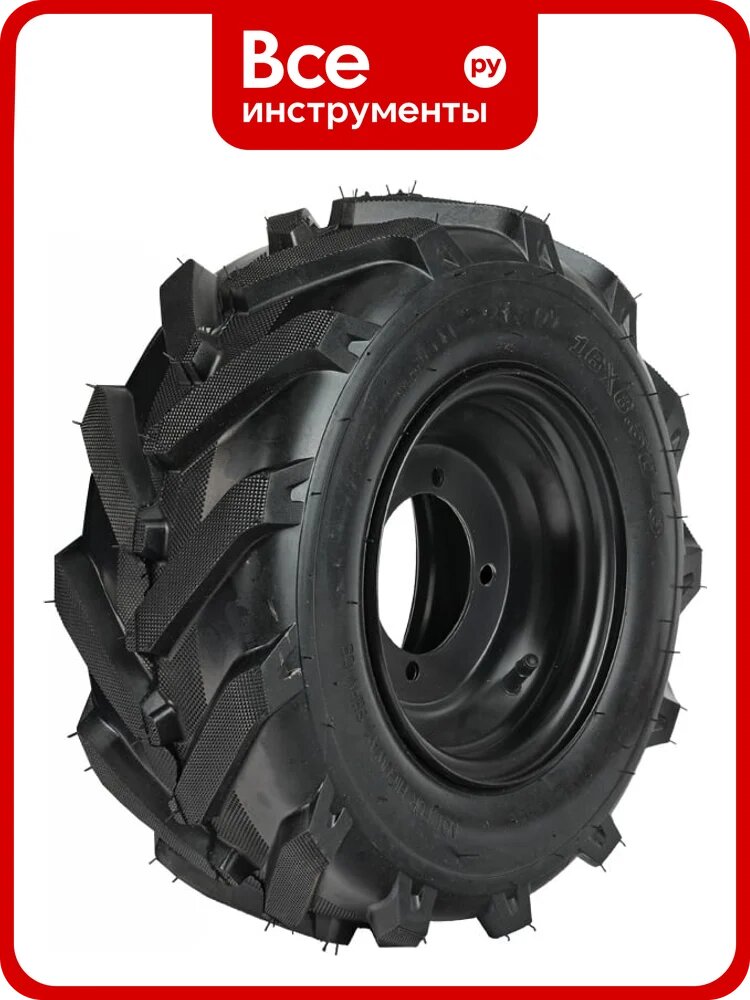 Колесо пневматическое с диском X-Drive P16x6.50-8D-1 (левое) PATRIOT 490001281, для мотоблоков
