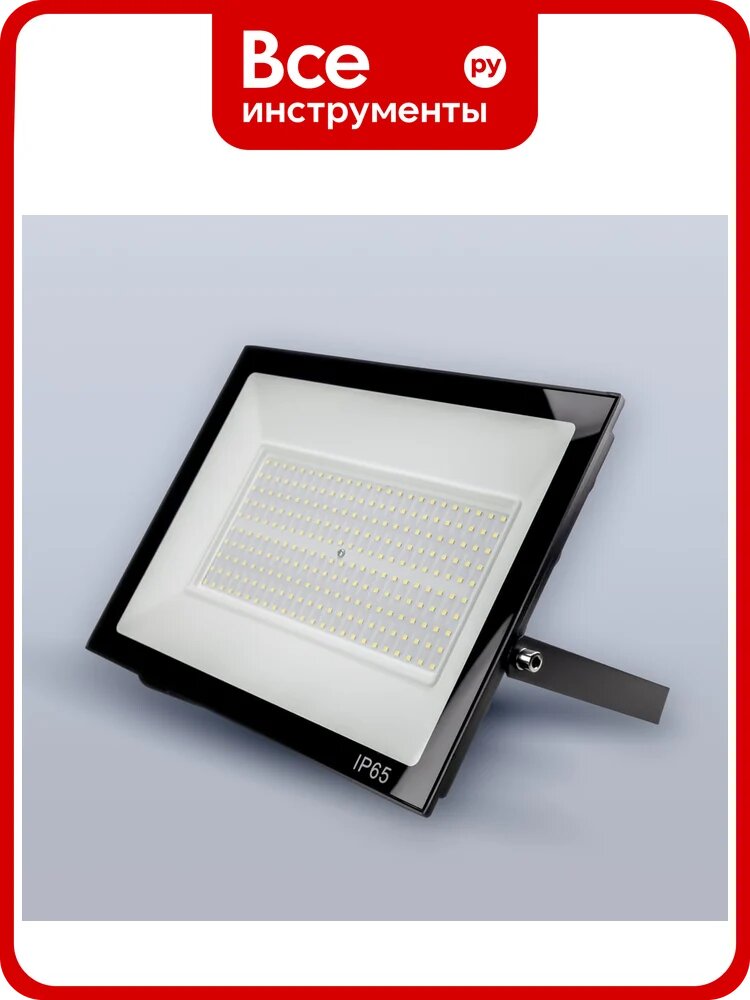 Светодиодный прожектор тонкий Eleganz LUX 300W холодный 6000К 220V 1218, работы от сети