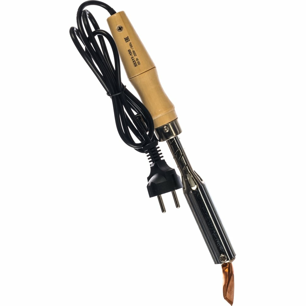 Паяльник Stayer с деревянной рукояткой и долговечным жалом MASTER MAXTerm 150 Вт клин 55311-150 — фото 1