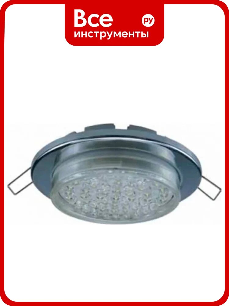 Встраиваемый светильник Ecola Light gx53-h6 металл, плоский, хром, 101x16 TC5325ECB