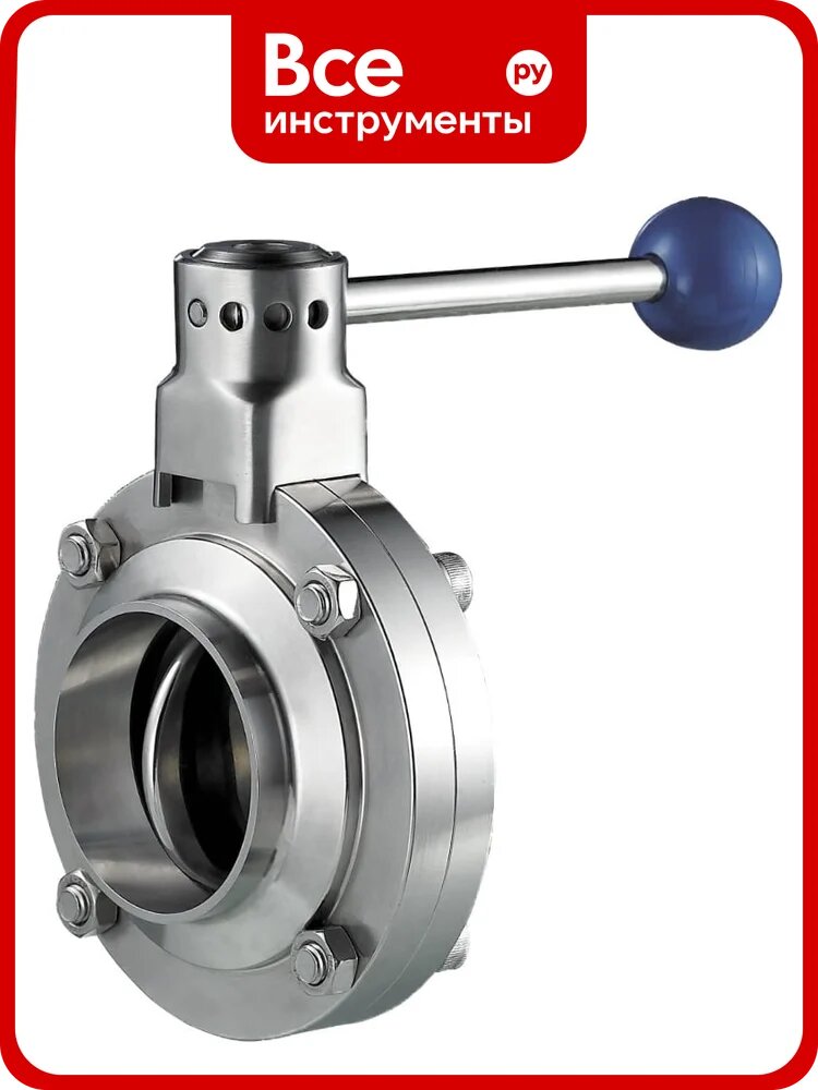 Дисковый нержавеющий затвор TITAN LOCK (AISI304) DN65, типа сварка-сварка TLSD065WDS
