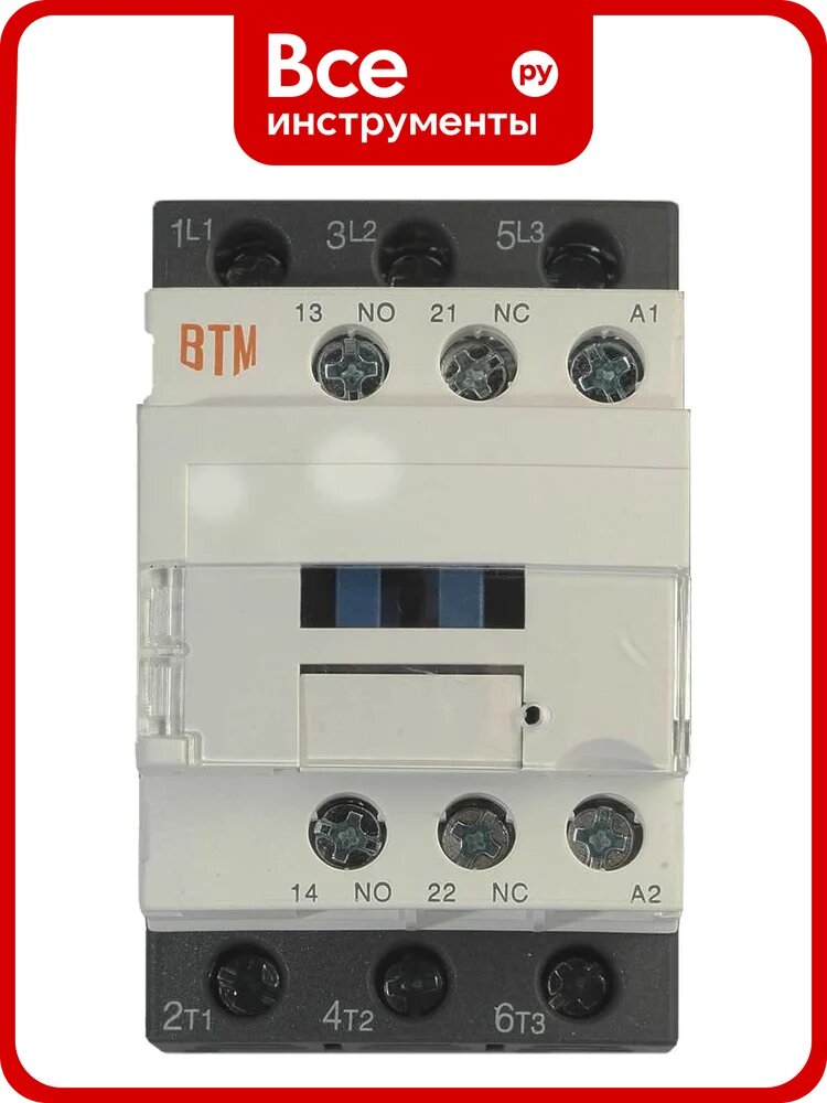 Контактор электромагнитный ВТМ ПМЛ-LC1D09P7-9А-230АС-(1з+1р)-УХЛ4-А ВТМ00092793