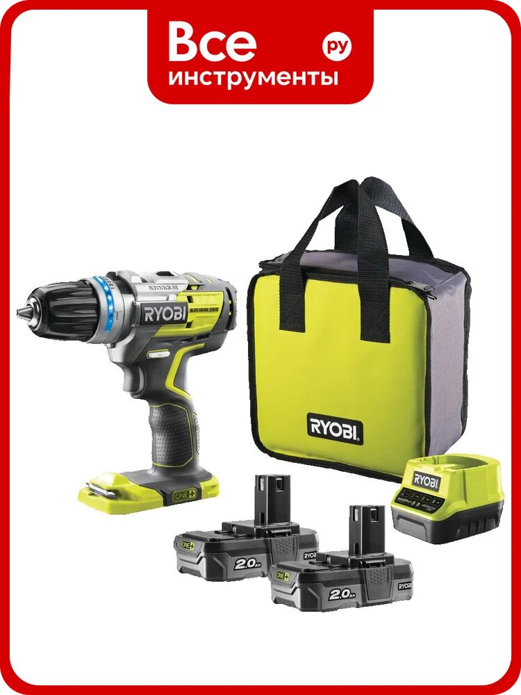 Бесщеточная ударная дрель-шуруповерт Ryobi ONE+ R18PDBL-220S 5133003436