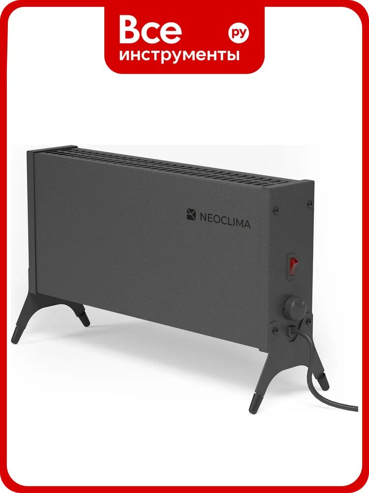 Электроконвектор NeoClima Nano 1500B 1.5 квт (настенное и напольное крепление) UT-00000437, обогрева воздуха внутри