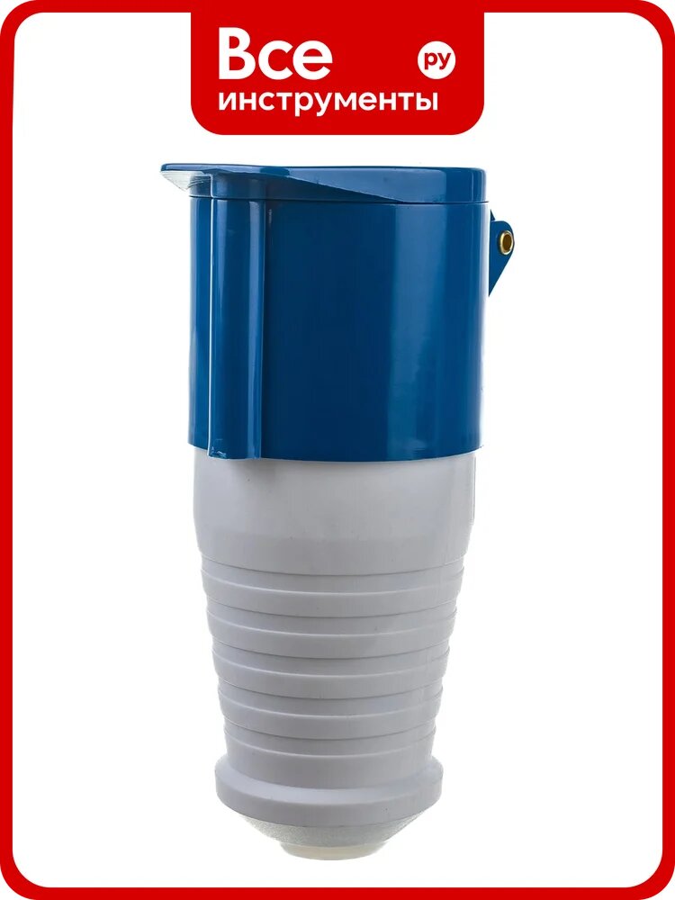 Переносная розетка EKF PROxima 223, 2Р+РЕ, 32А, 220В, IP44 ps-223-32-220 установка, пластиковый корпус, заземление
