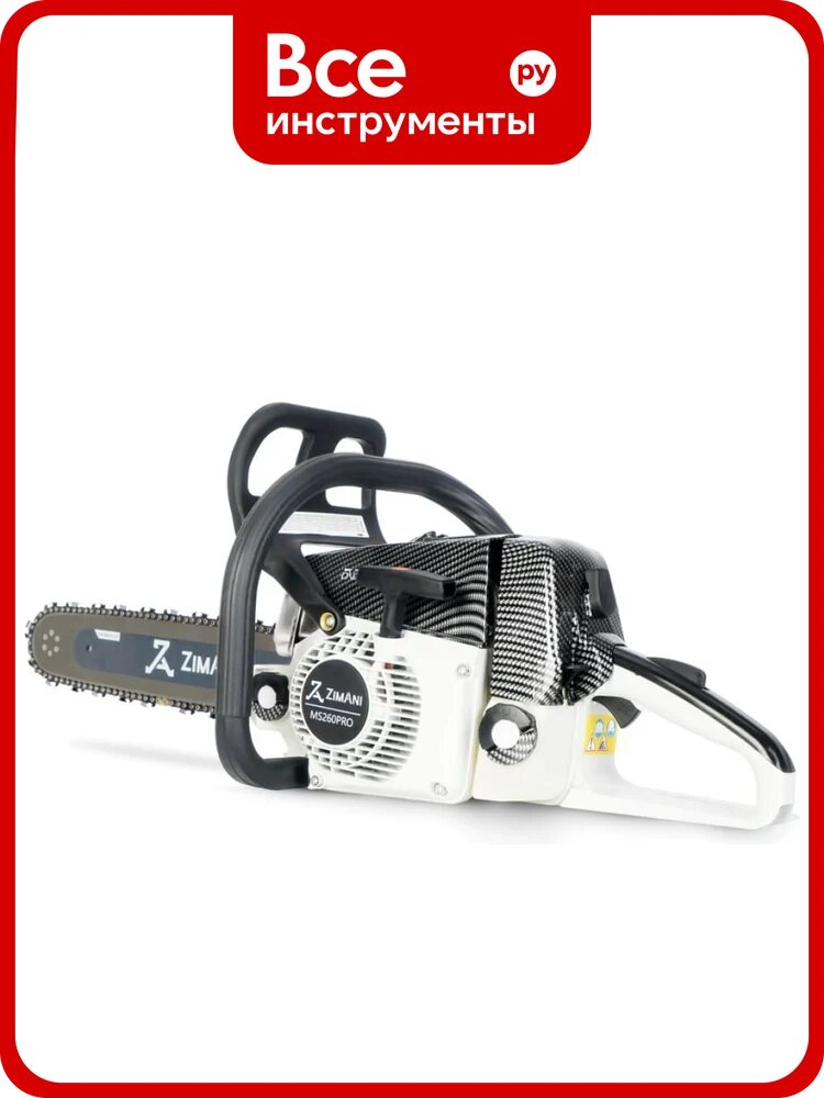 Бензопила ZimAni MS260 PRO, 3.5 л. с, 50.2 куб. см, 40 см, 14000 об./мин