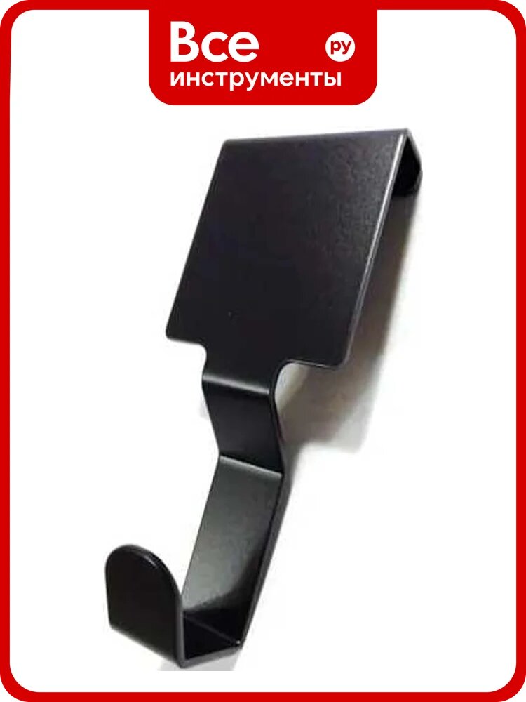 Одинарный крючок MAKMART 40 мм, отделка черный бархат, матовый RS.2A.3022.9005, из металла, крепление на рейлинг
