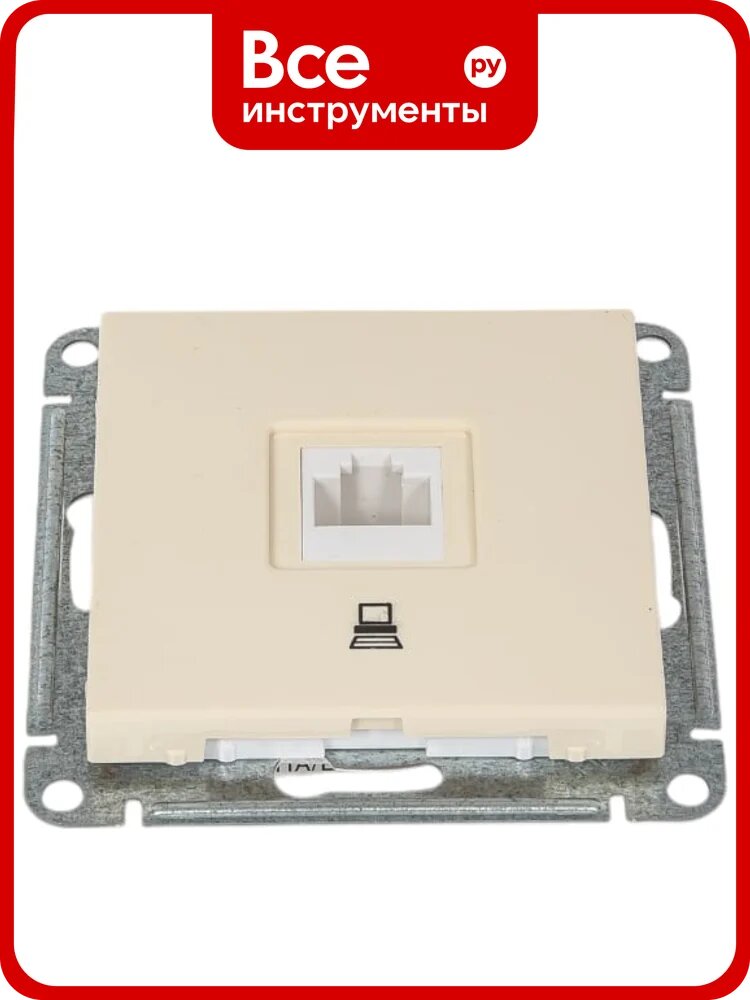 Компьютерная розетка, бежевая RJ45 кат 5e WESSEN 59 Systeme Electric RSI-152K5E-2-86