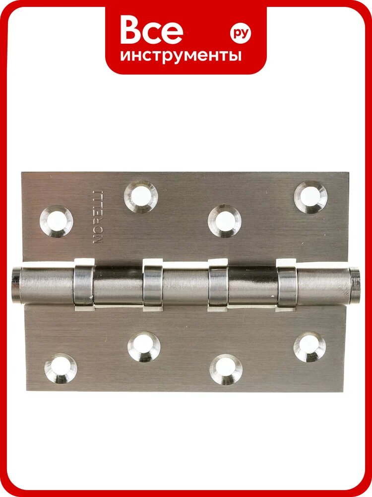 Латунная петля MORELLI MBU 100X70X3-4BB SN цвет-белый никель, открывания двери