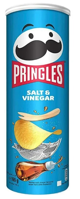 Чипсы картофельные Pringles со вкусом соль и уксус, 165 г