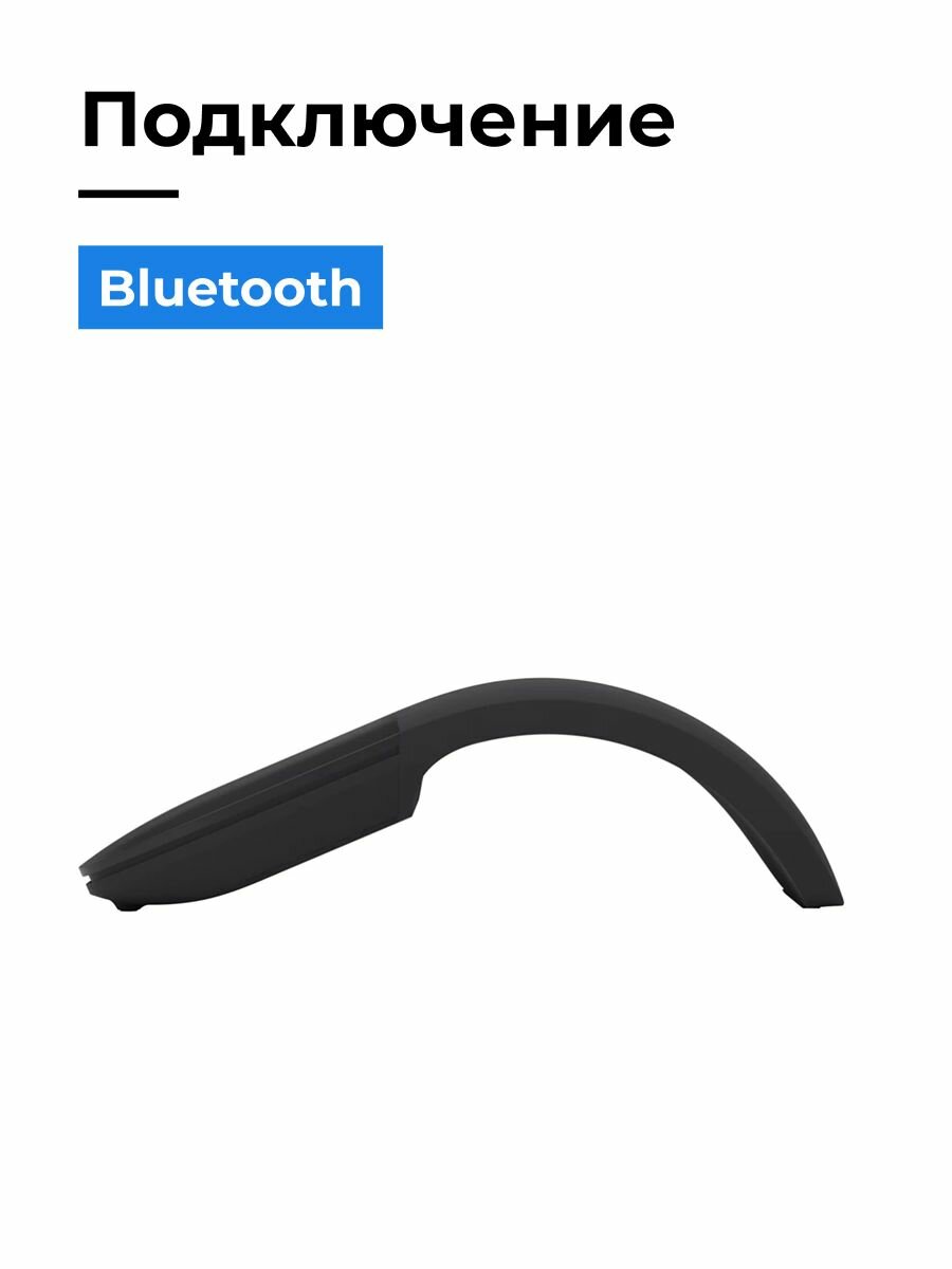 Мышь Microsoft ARC Mouse Black Bluetooth — фото 1