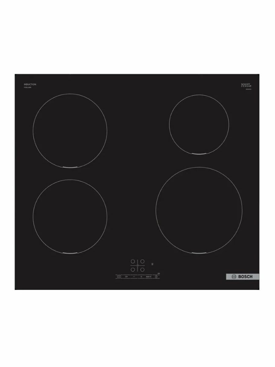 Индукционная варочная поверхность Bosch Serie 4 PUE611BB5E черный