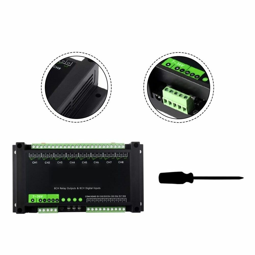 8-позиционный релейный модуль Modbus RTU Relay (D)