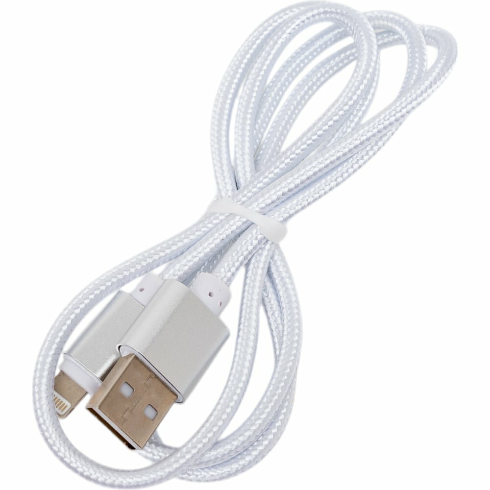 Кабель USB/Lightning Energy ET-01 цвет - серебро 006371 — фото 1