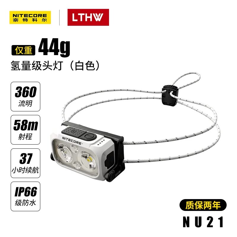 Новая налобная лампа Nitecore NU20 для альпинизма, бега по пересеченной местности, ночной рыбалки, налобного освещения,